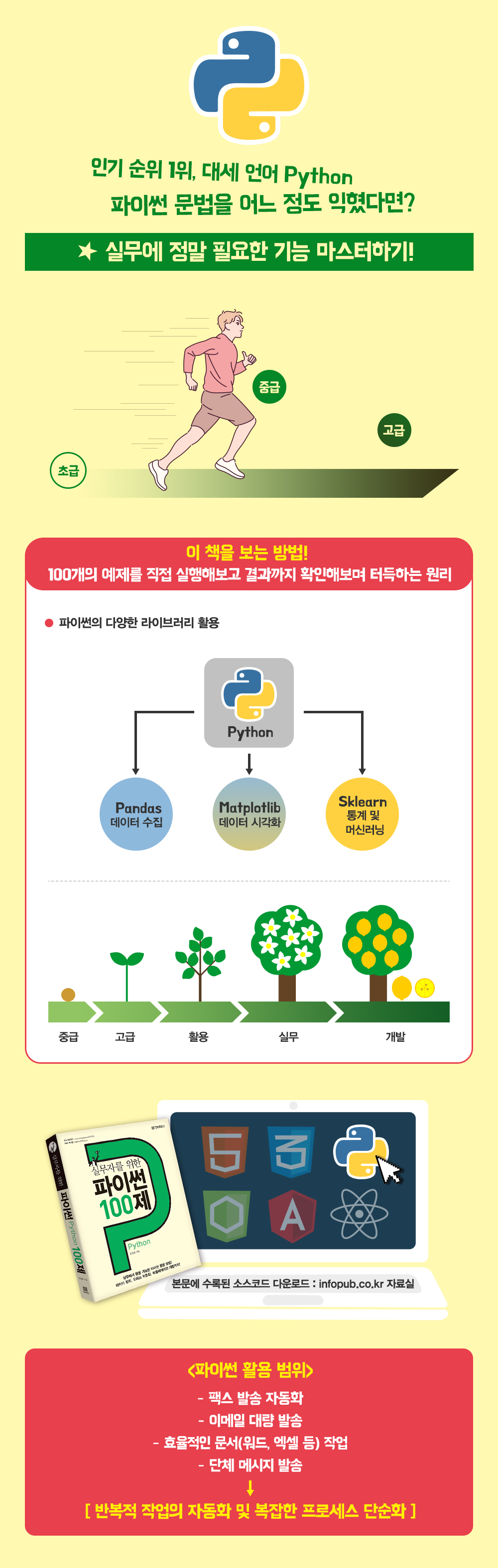 실무자를 위한 파이썬 100제 컴퓨터it 전자책 리디