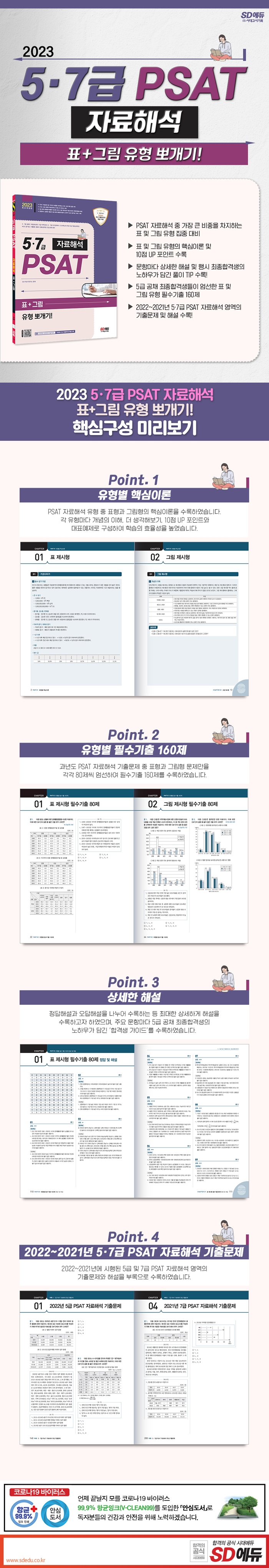 2023 5·7급 PSAT 자료해석 표+그림 유형 뽀개기! - 진로/교육/교재 - 전자책 - 리디